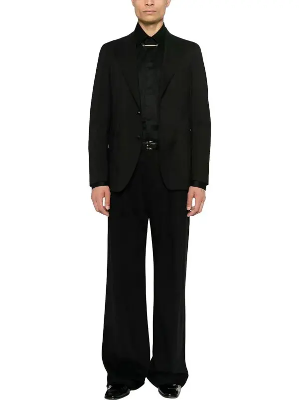 Karl Lagerfeld Concealed-front Shirt - Black