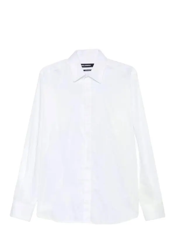 Karl Lagerfeld Long-sleeve Button-down Shirt - White