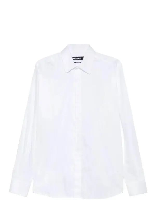 Karl Lagerfeld Long-sleeve Button-down Shirt - White