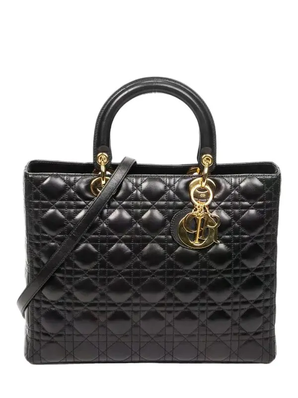 Dior Lady Tote Bag - Black