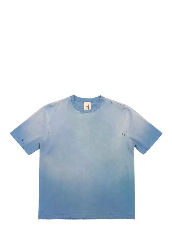 MOOJI MOOJI Distressed T-shirt - Blue