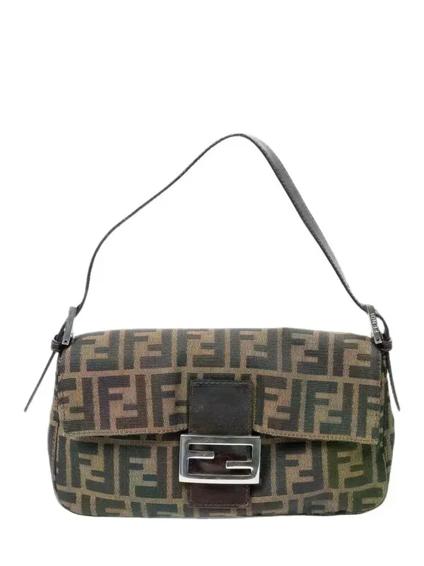 Fendi Zucca Canvas Shoulder Bag - Brown