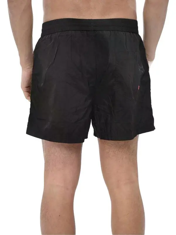 DIESEL® Logo-patch Swim Shorts - Black