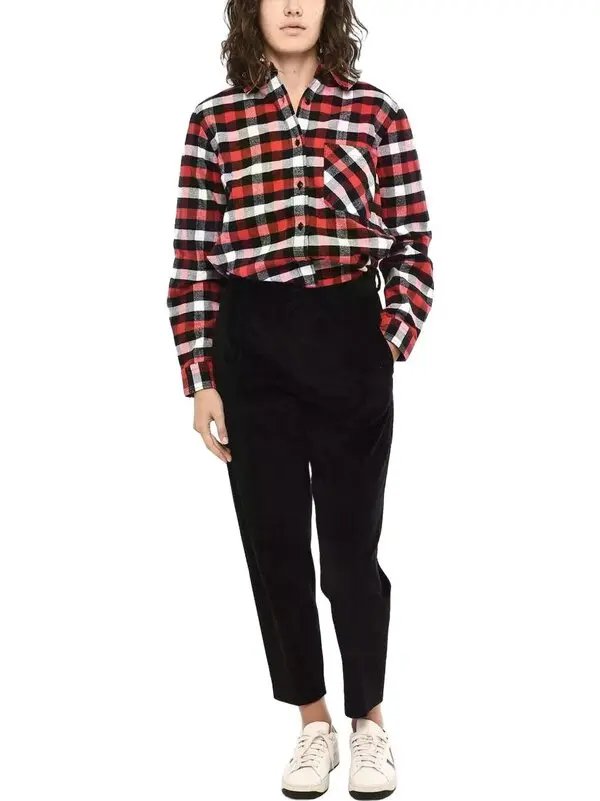 Woolrich Pleated Ribbed Trousers - Black