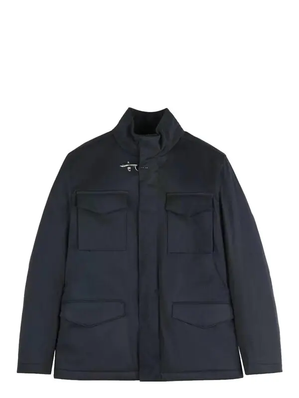 FAY Hook-fastening Field Jacket - Blue
