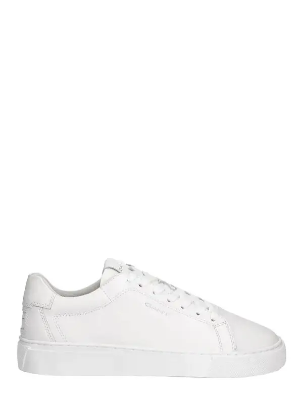 Gant Leather Logo Print Sneakers - White