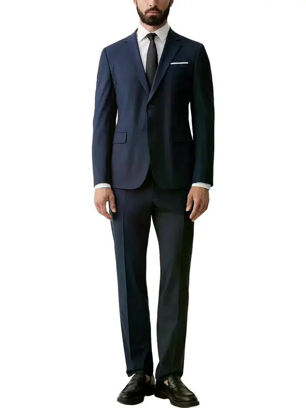 JOOP! Tailored Pressed-crease Trousers - Blue