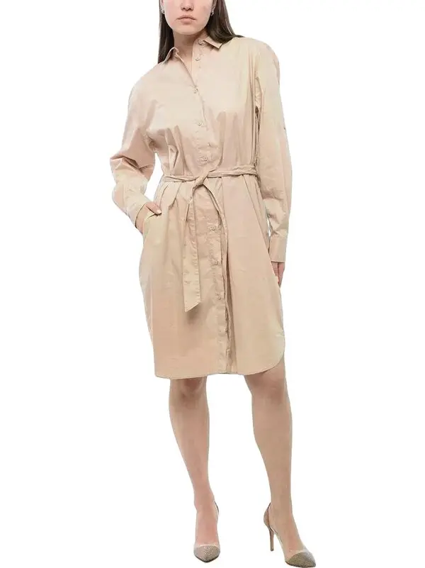 Woolrich Belted Mini Dress - Neutrals