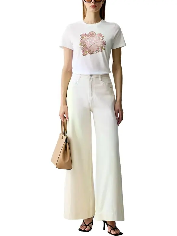 JOOP! Cream White Wide-leg Jeans - Neutrals