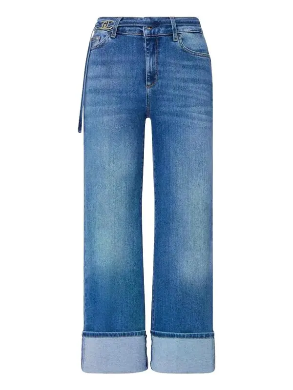 Liu Jo High-waisted Flare Jeans With Stonewash Finish - Blue