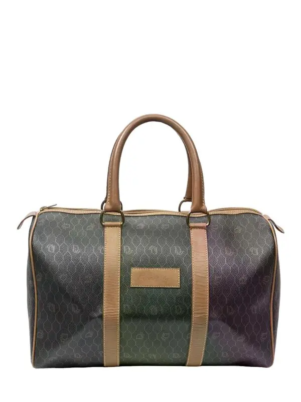 Dior Honeycomb Boston Tote Bag - Black