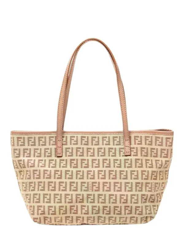 Fendi Small Zucca Roll Tote Bag - Neutrals