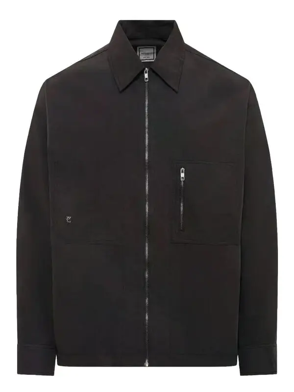 WOOYOUNGMI Zip-up Chest-pocket Shirt - Black