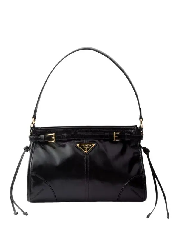 Prada Bonnie Small Leather Handbag - Black
