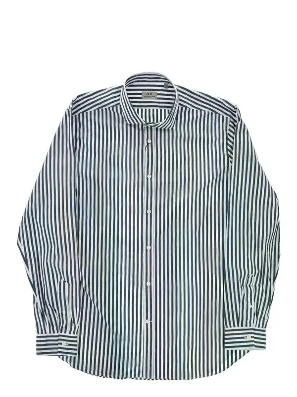 Corneliani Awning-striped French-collar Shirt - White