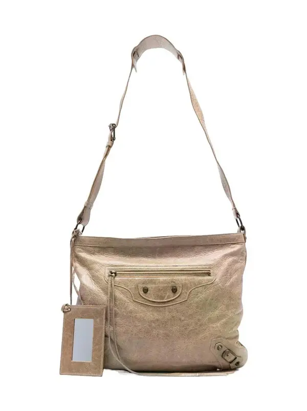 Balenciaga Leather Shoulder Bag - Neutrals