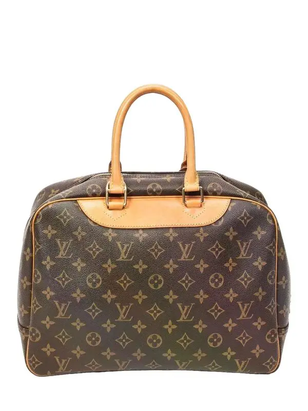 LOUIS VUITTON Monogram Deauville Tote Bag - Brown