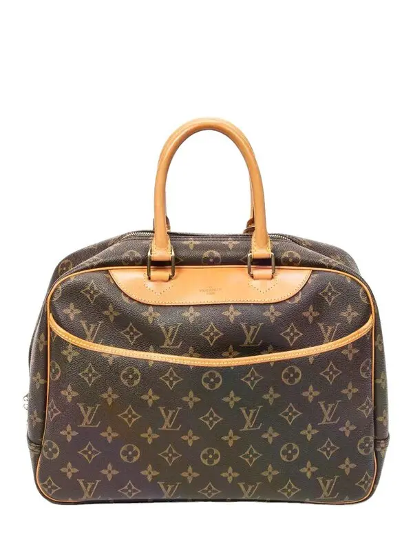 LOUIS VUITTON Monogram Deauville Tote Bag - Brown
