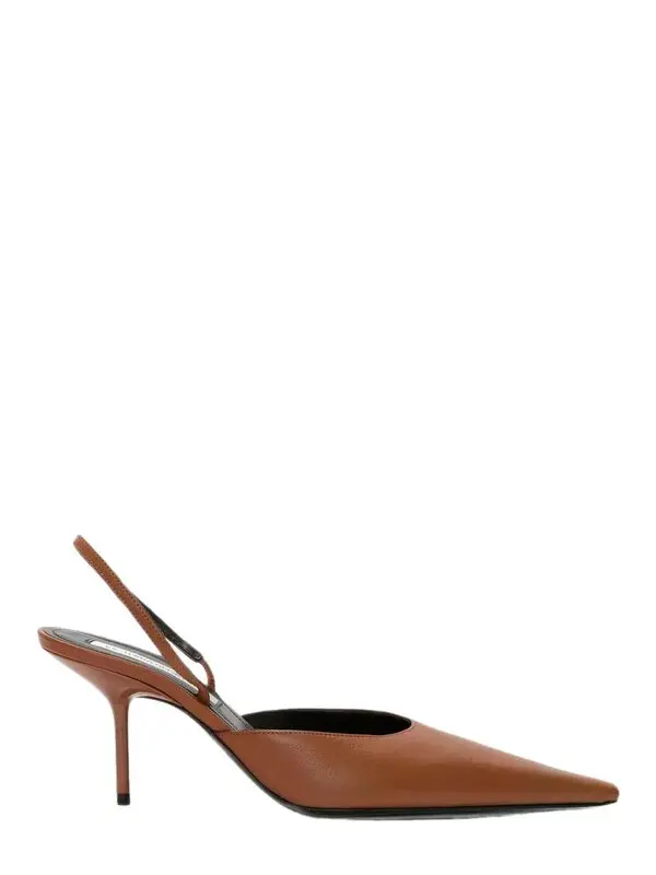 Victoria Beckham Sloane Slingback Heeled Pumps - Brown