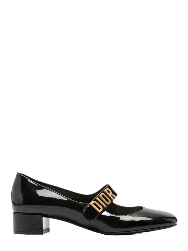 Dior Patent Leather Mary Jane Pumps - Black