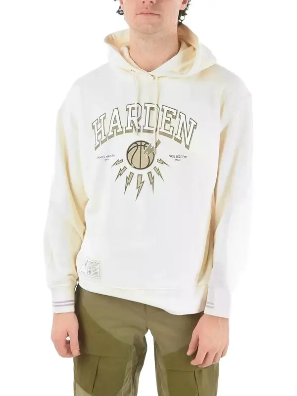 Neil Barrett James Harden Print Hoodie - Neutrals