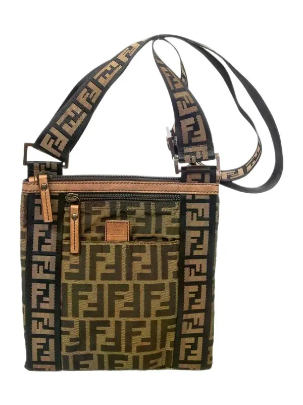Fendi Zucca Crossbody Bag - Brown