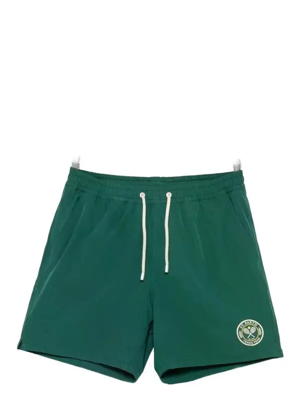 MC2 SAINT BARTH Logo Patch Swim Shorts - Green