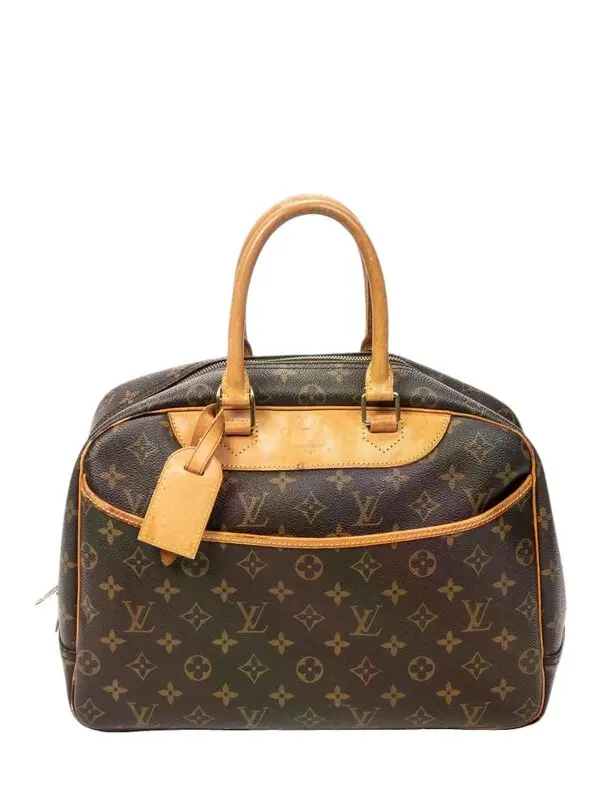 LOUIS VUITTON Deauville Monogram Canvas Tote Bag - Brown