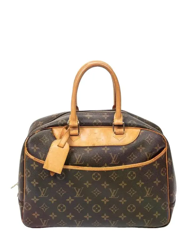 LOUIS VUITTON Deauville Monogram Canvas Tote Bag - Brown