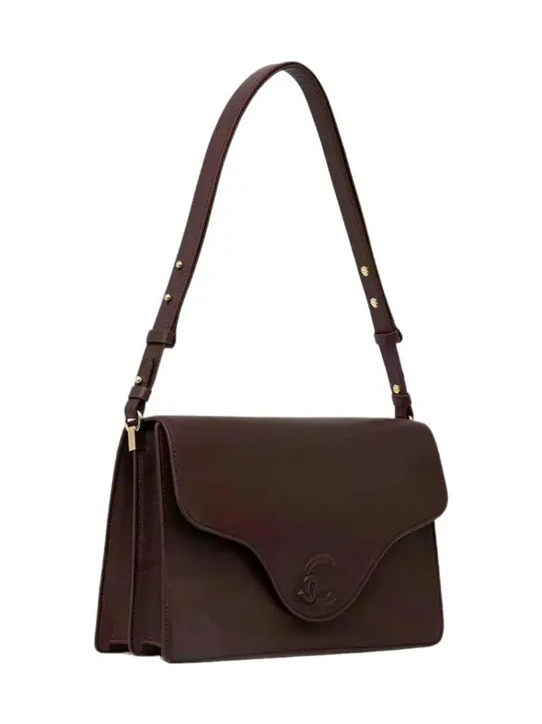 COCCINELLE Logo-embossed Leather Tote Bag - Brown