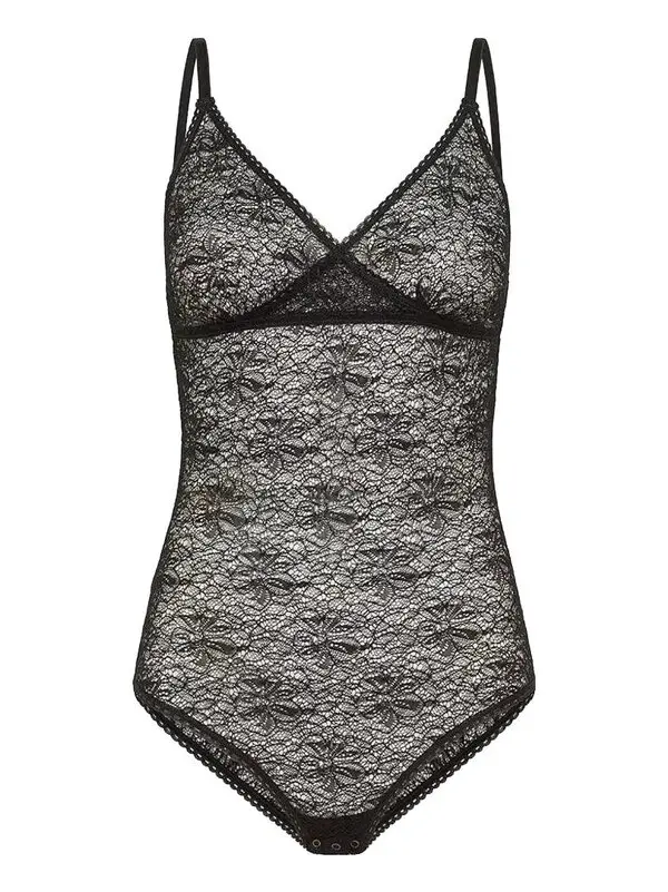 Momoni Lace Bodysuit - Black