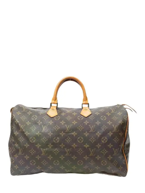LOUIS VUITTON Monogram Speedy 40 Holdall Bag - Brown