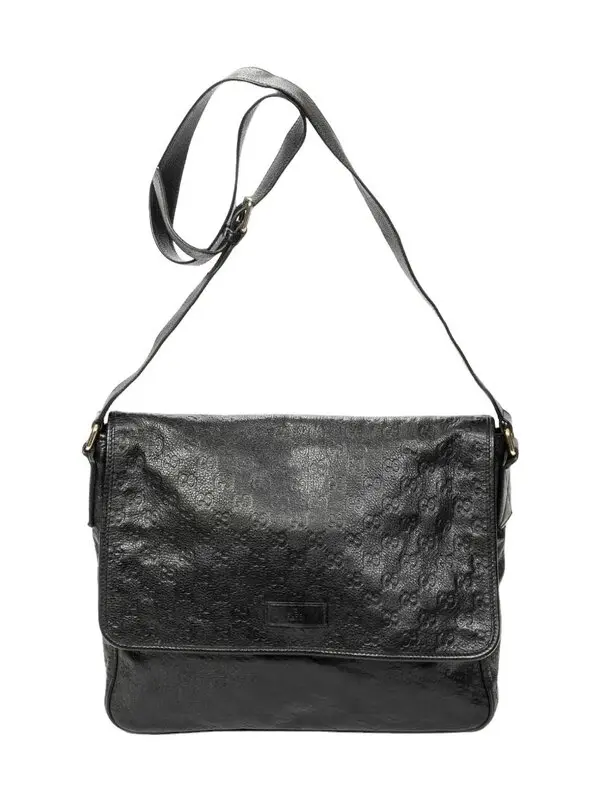 Gucci Guccissima Messenger Bag - Black