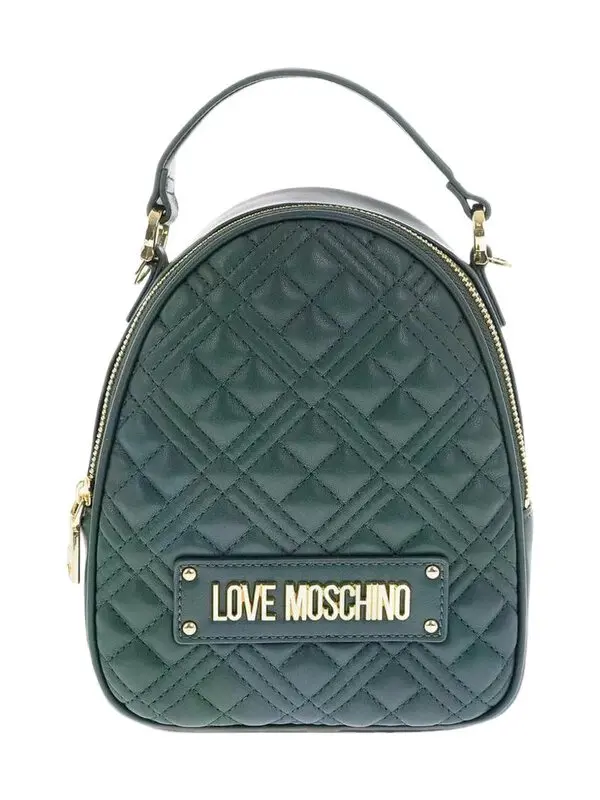 Moschino Quilted Pattern Tote Bag - Green