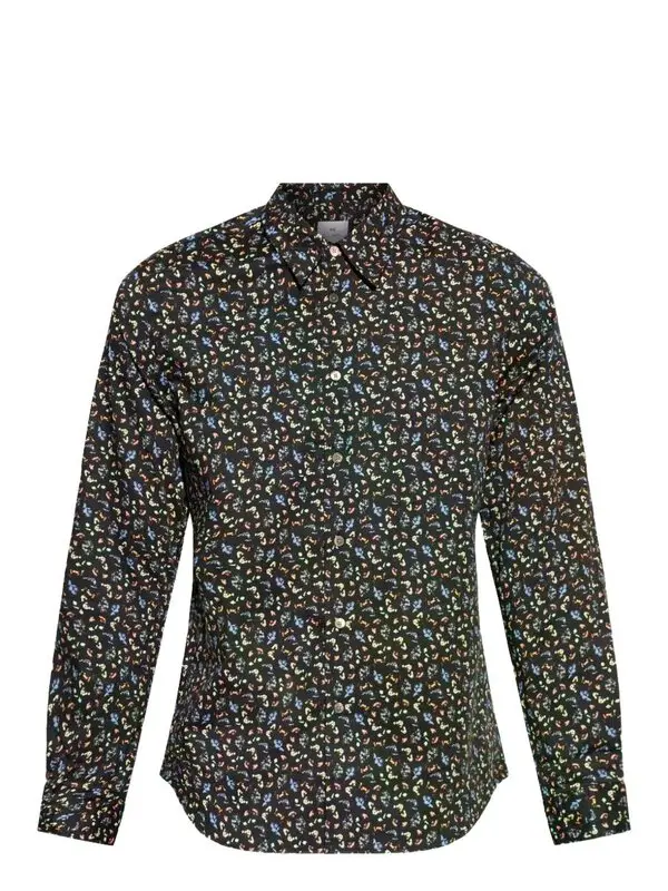 Paul Smith Floral-print Shirt - Black