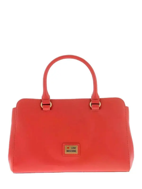 Moschino Heart Bit Tote Bag - Red