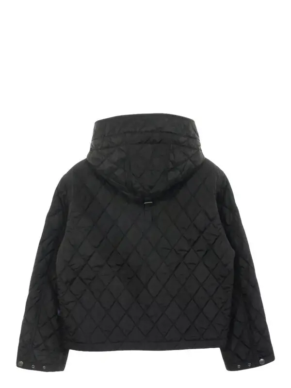 Burberry Quilted Hooded Jacket - Black