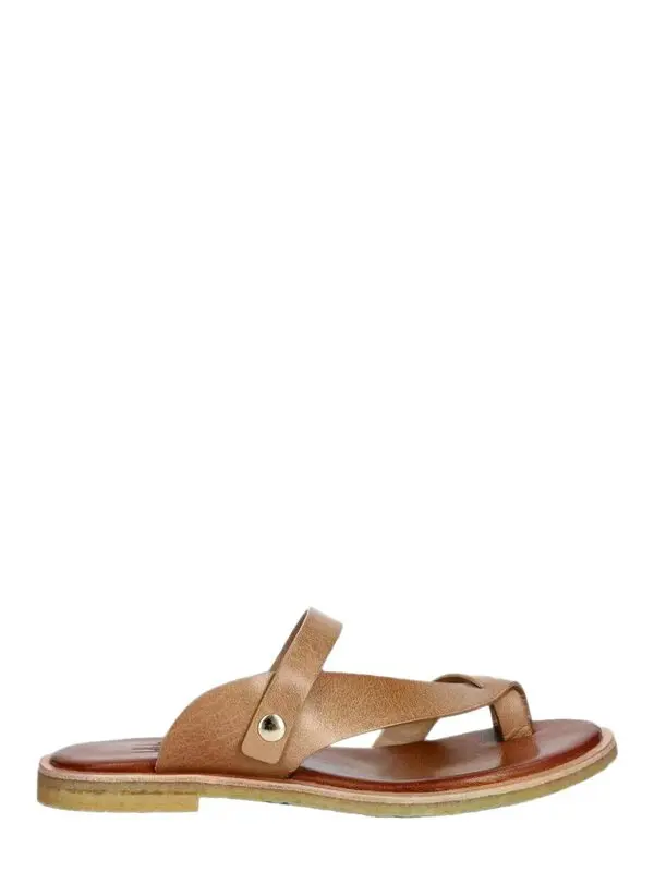 BILLI BI Crossover-strap Toe-loop Sandals - Neutrals