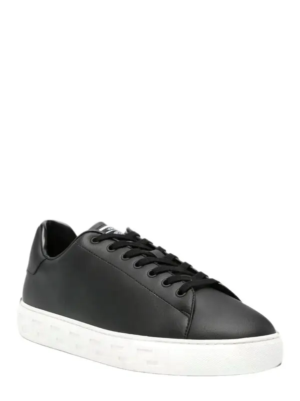 Versace Greca-sole Low-top Sneakers - Black
