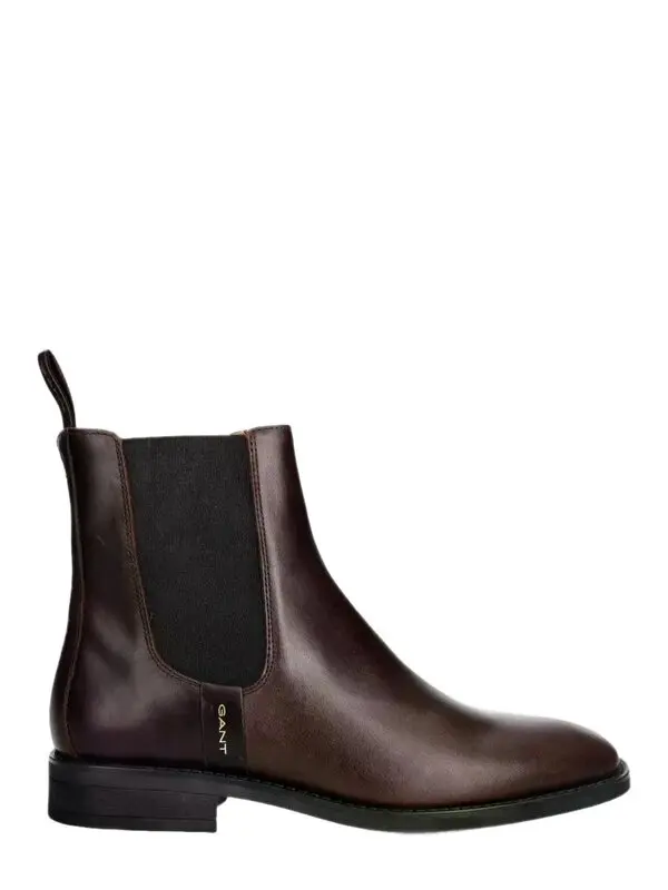 Gant Leather Elasticated-side Ankle Boots - Brown