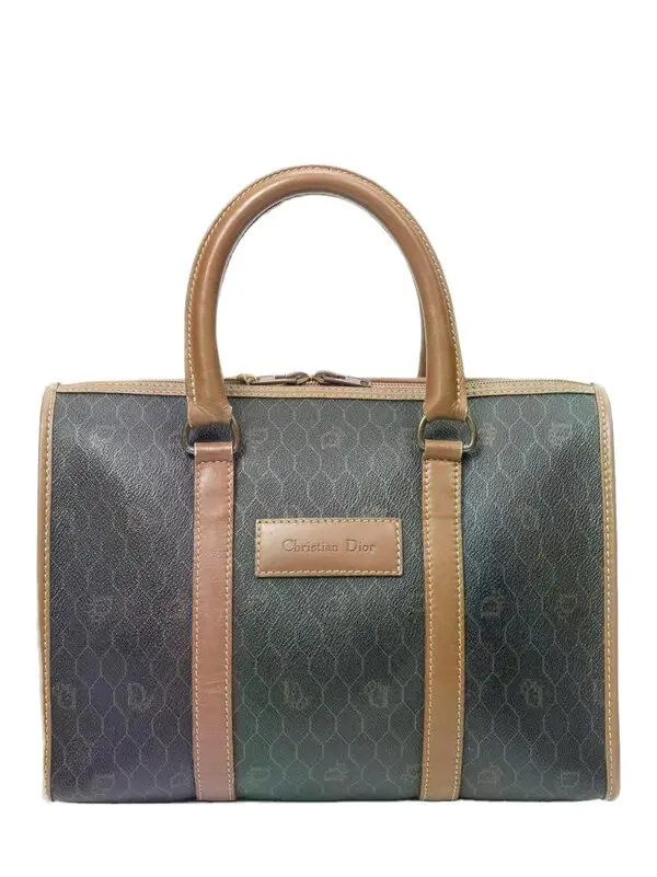 Dior Honeycomb Boston Tote Bag - Black