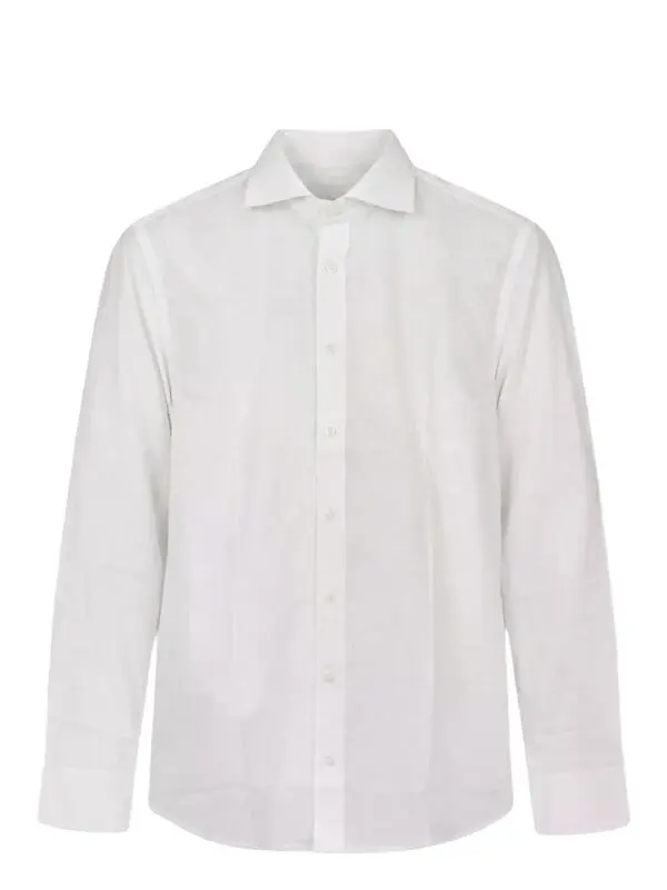 BASTONCINO Long-sleeve Button-down Shirt - White