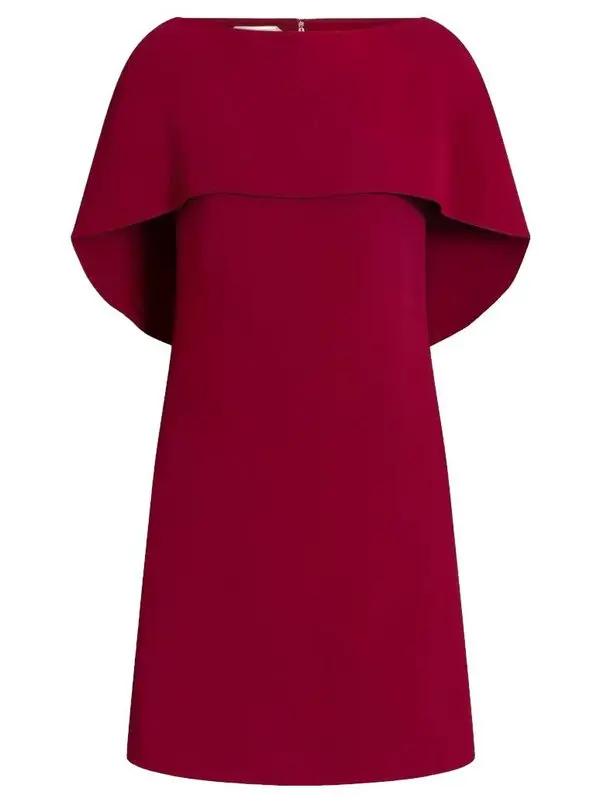 Alberta Ferretti Overlay Mini Dress - Red