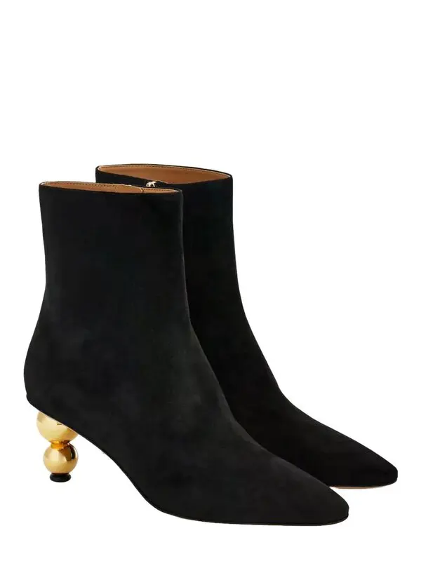 FERRAGAMO Spherical Heel Ankle Boots - Black