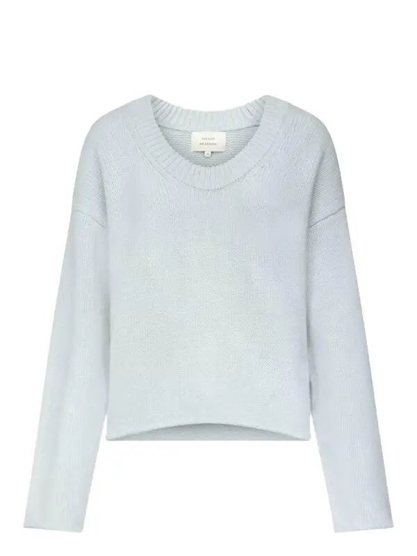 Loulou De Saison Derry U-neck Cashmere Sweater - Blue