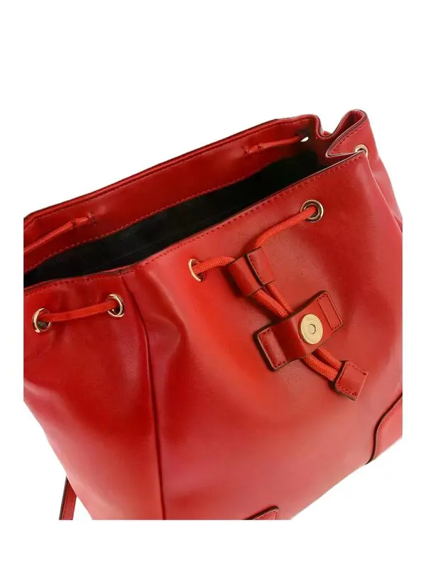 Moschino Plaque Backpack - Red