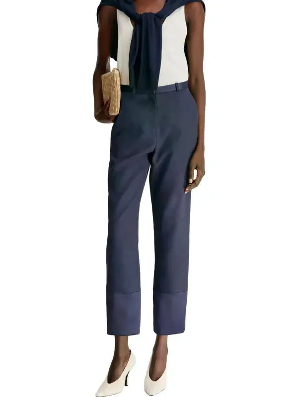 Loulou De Saison Mahoney Straight-leg Trousers - Blue