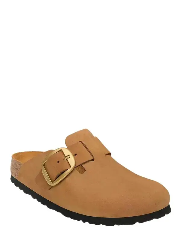 BIRKENSTOCK Big Buckle Leather Sandals - Brown