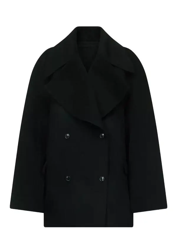 Loulou De Saison Double-breasted Coat - Black