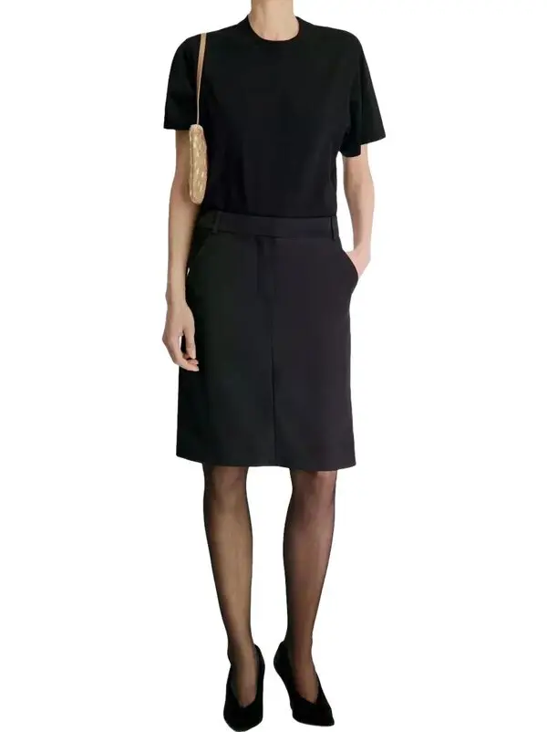 Loulou De Saison Elsie Midi Skirt - Black